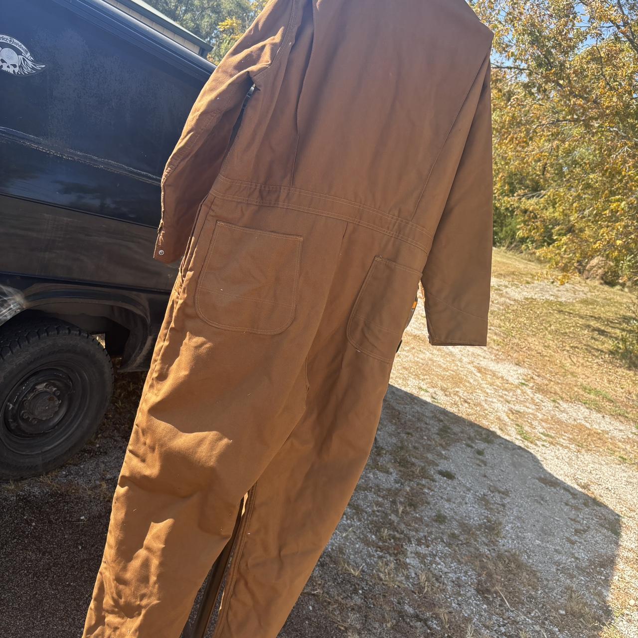 Vintage brown overalls, Big Ben brand. Size Large... | Depop