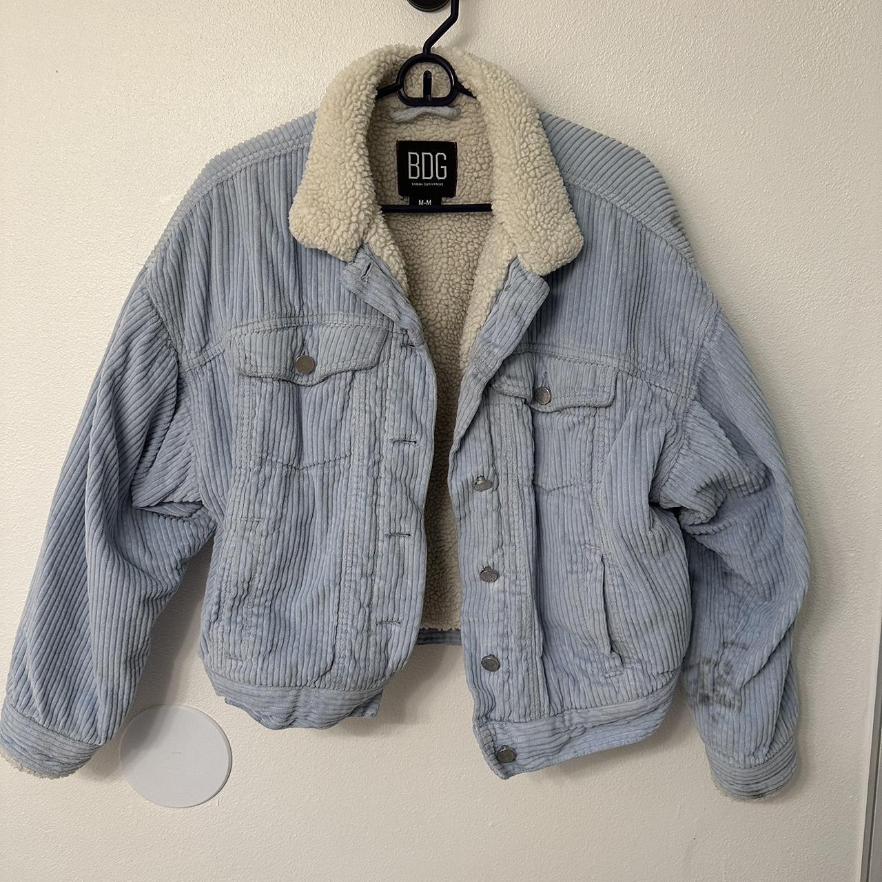 Urban Outfitters Women's Blue Coat | Depop