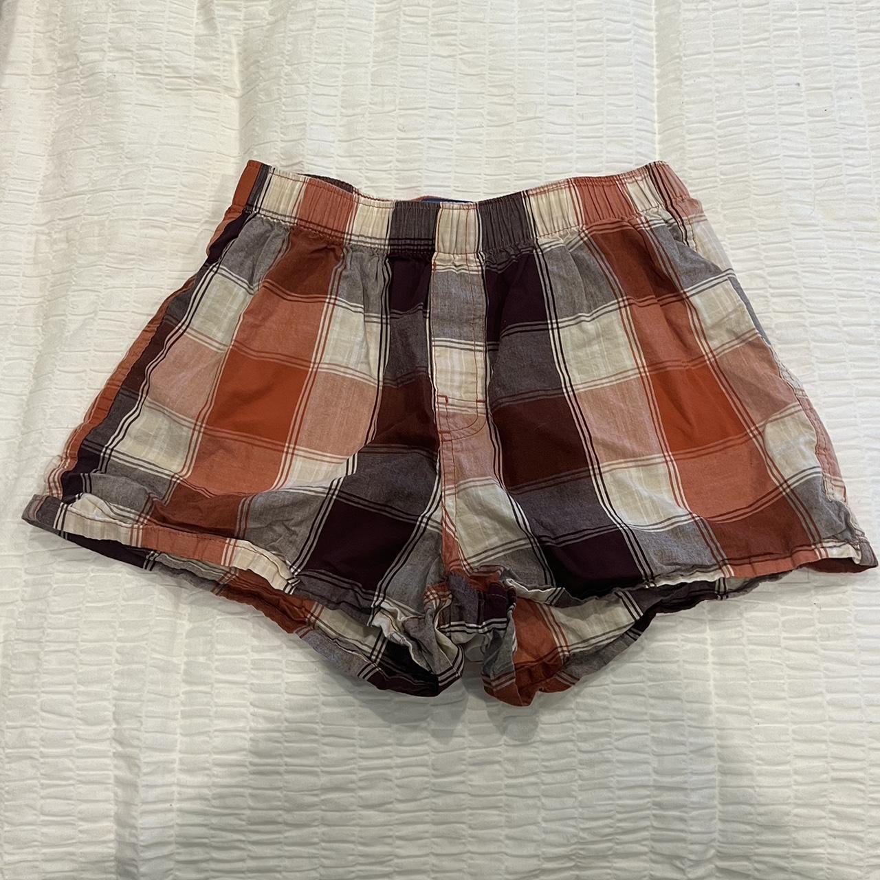 Old navy boxer shorts! Super comfortable, red/warm... - Depop