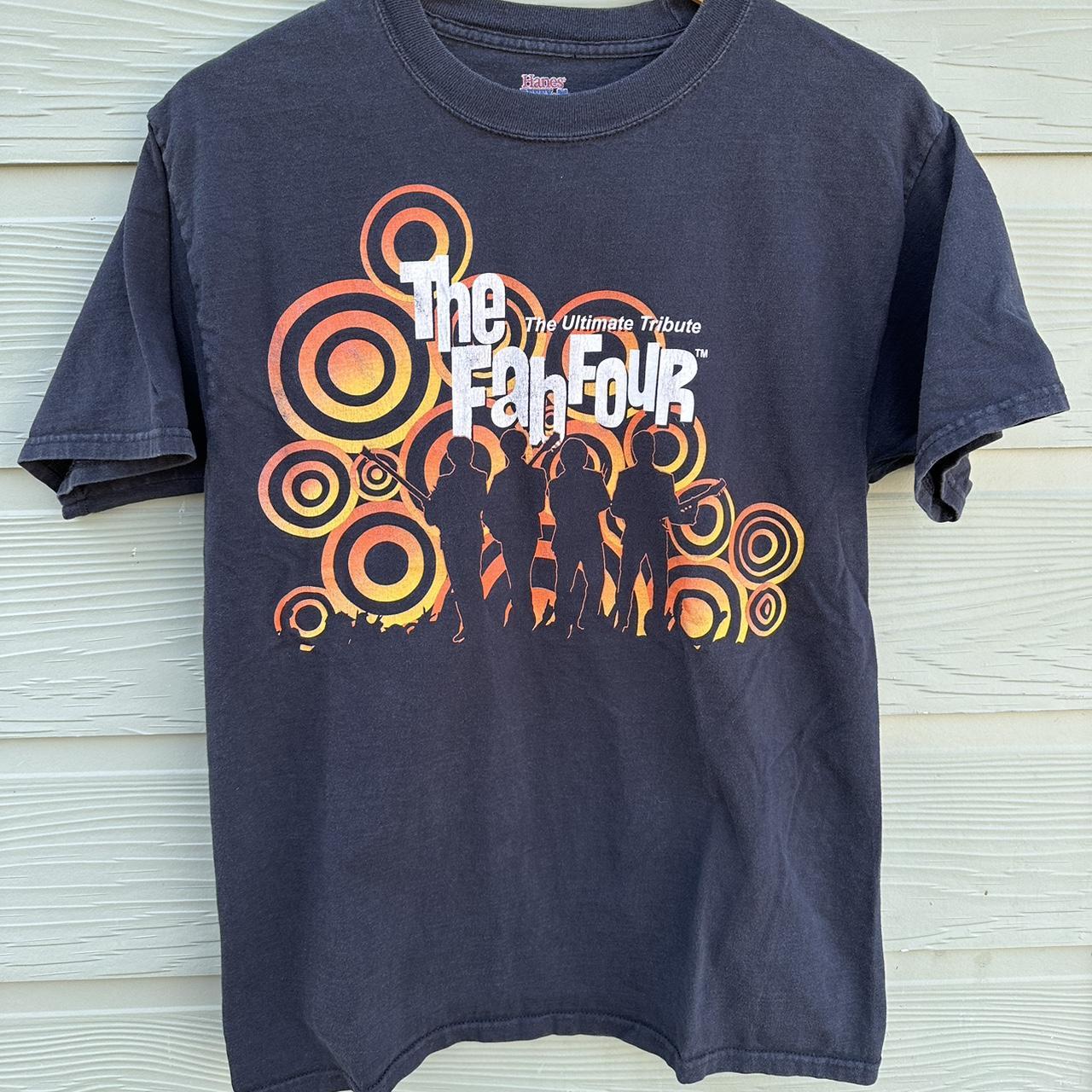 Y2K Fab Four Beatles tribute t shirt Flaws will... - Depop Y2K Fab Four Beatles tribute t shirt Flaws will... - Depop