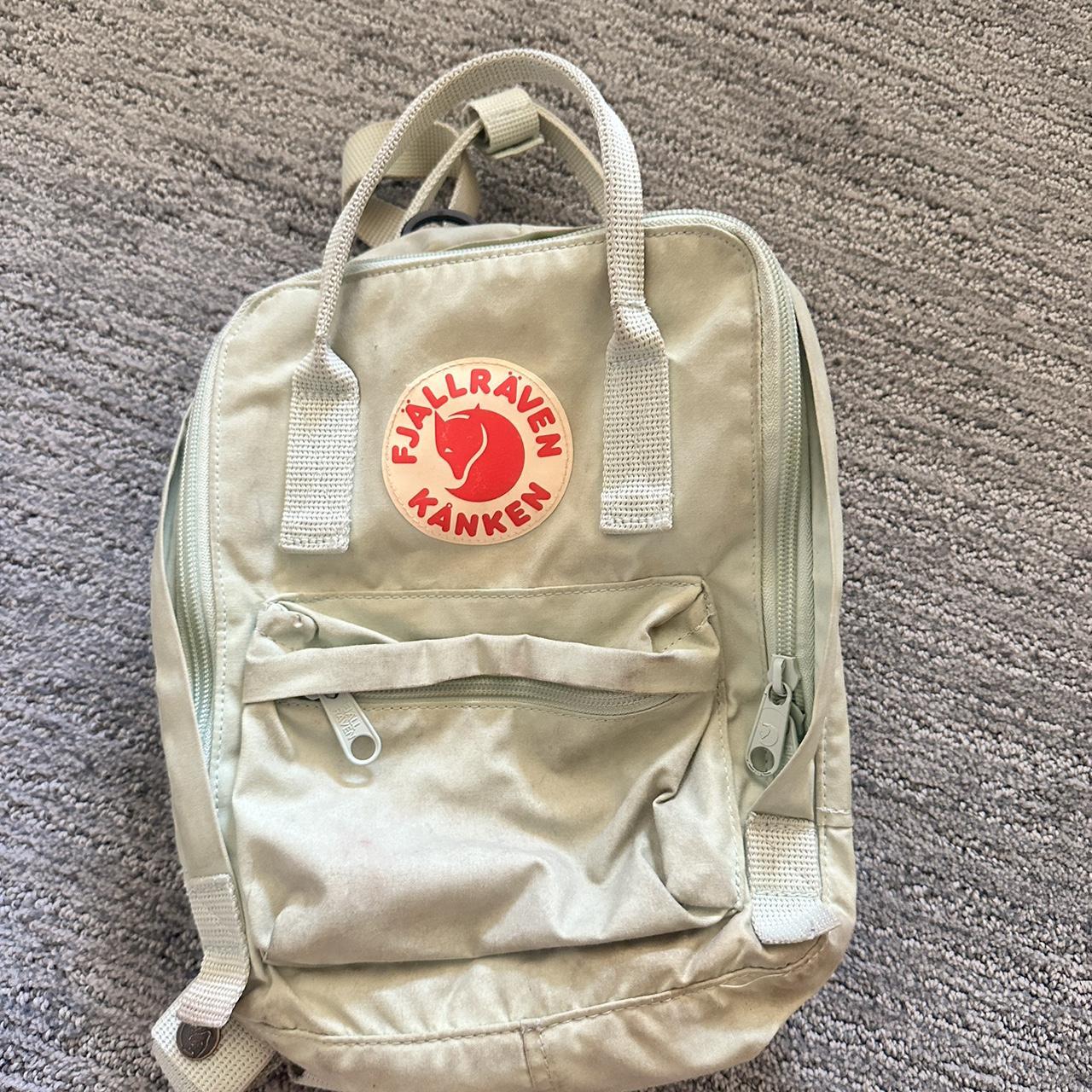 Fjallraven Mini Backpack Mint color Used but still... - Depop