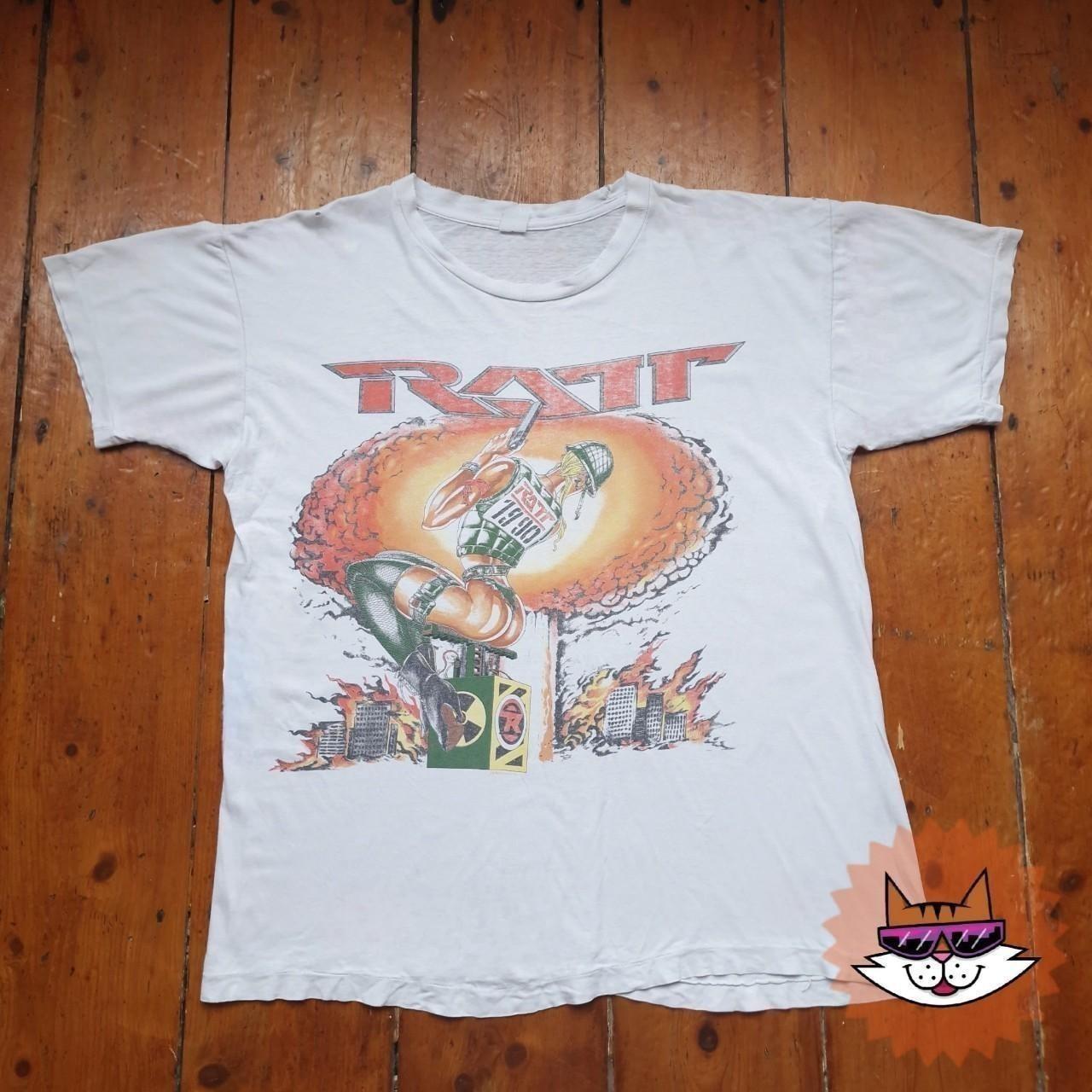 1990-91 Ratt Tour T Shirt Ratt, stylized as RATT,... - Depop