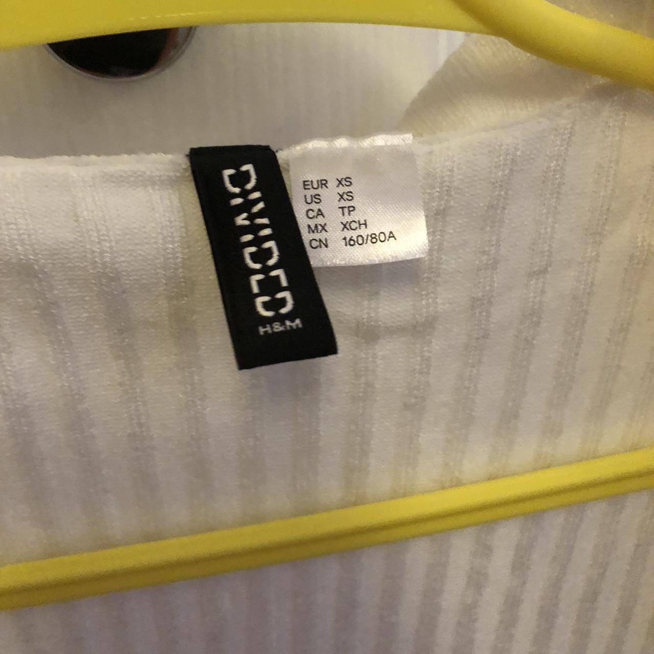 White cardigan from H&M Selling as never wear #y2k... - Depop