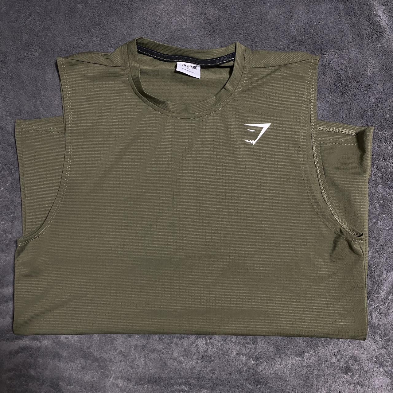 Men Gym Shark Muscle Shirts - 2 Shirts - Green &... - Depop