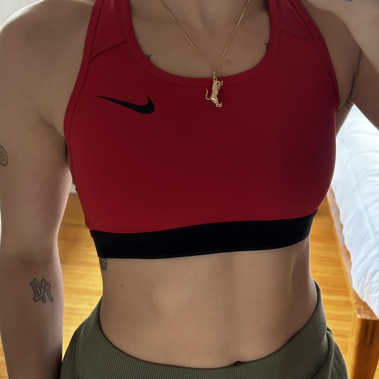 Red nike sports bra … #depopfamous #rubylynn... - Depop