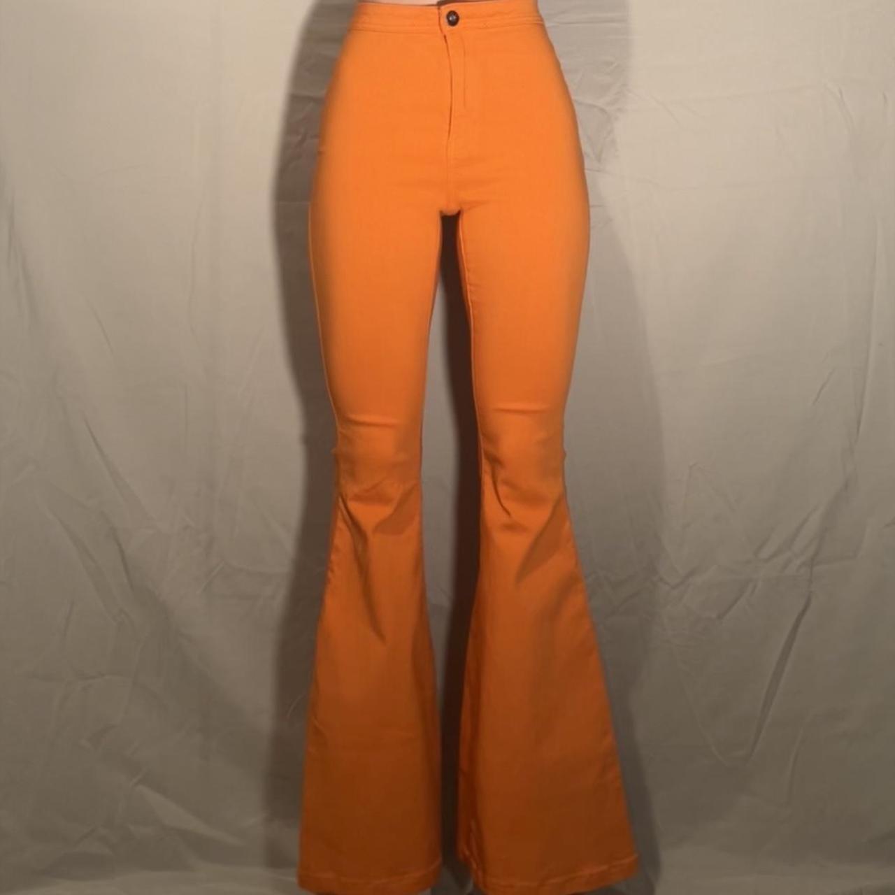 Women's Orange Jeans | Depop