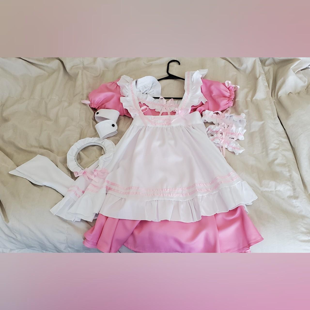Doki Doki R pink maid uniform! The sizing is Medium... | Depop