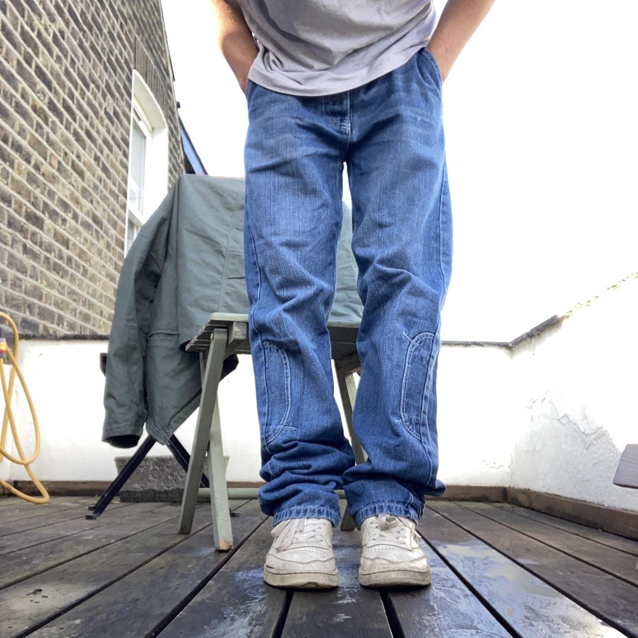 FUBU jeans FB design on back pocket Waist 30” /... - Depop