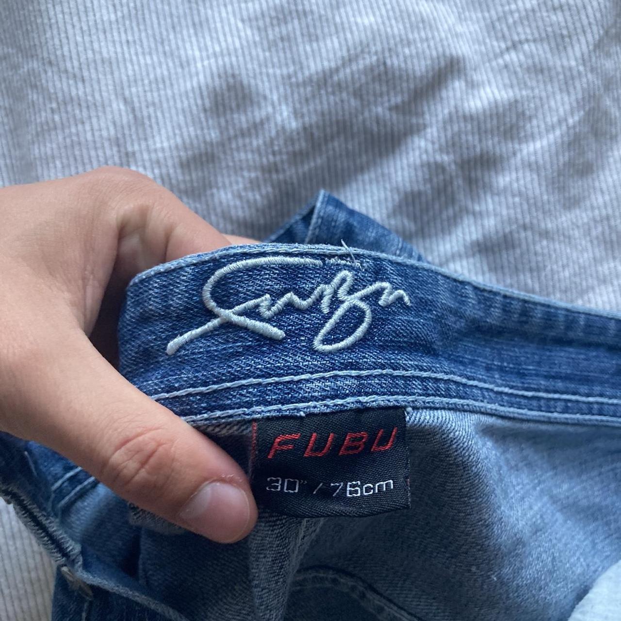 FUBU jeans FB design on back pocket Waist 30” /... - Depop