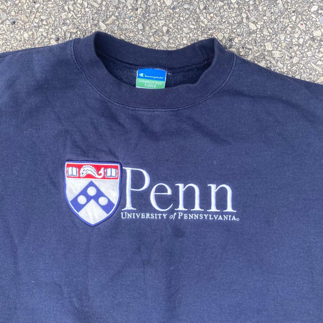 Champion UPENN University of Pennsylvania Navy... - Depop
