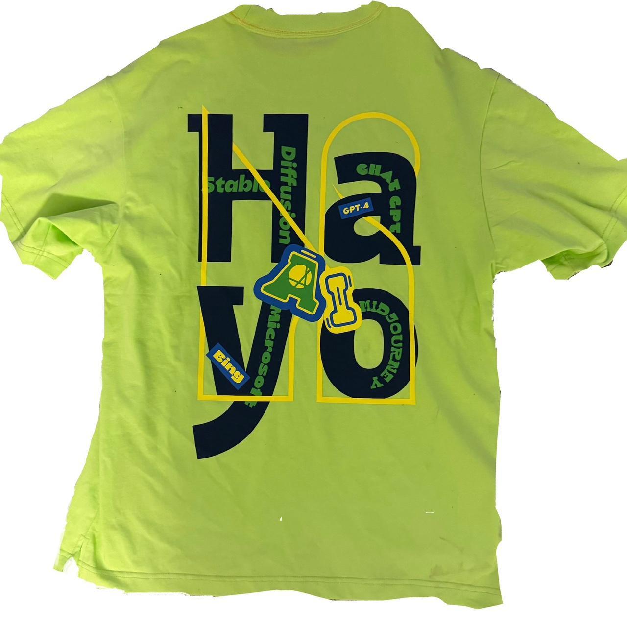 This very unique super high quality HAYO tee with AI... - Depop