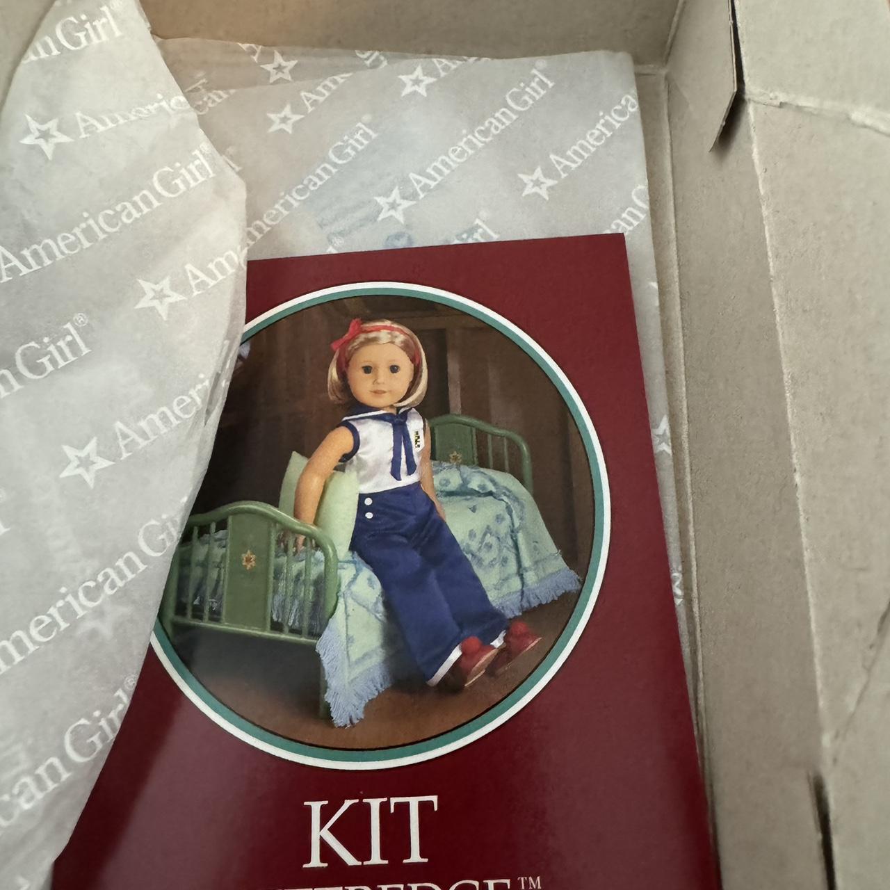 American Girl kits beach pajamas in white and blue ... - Depop