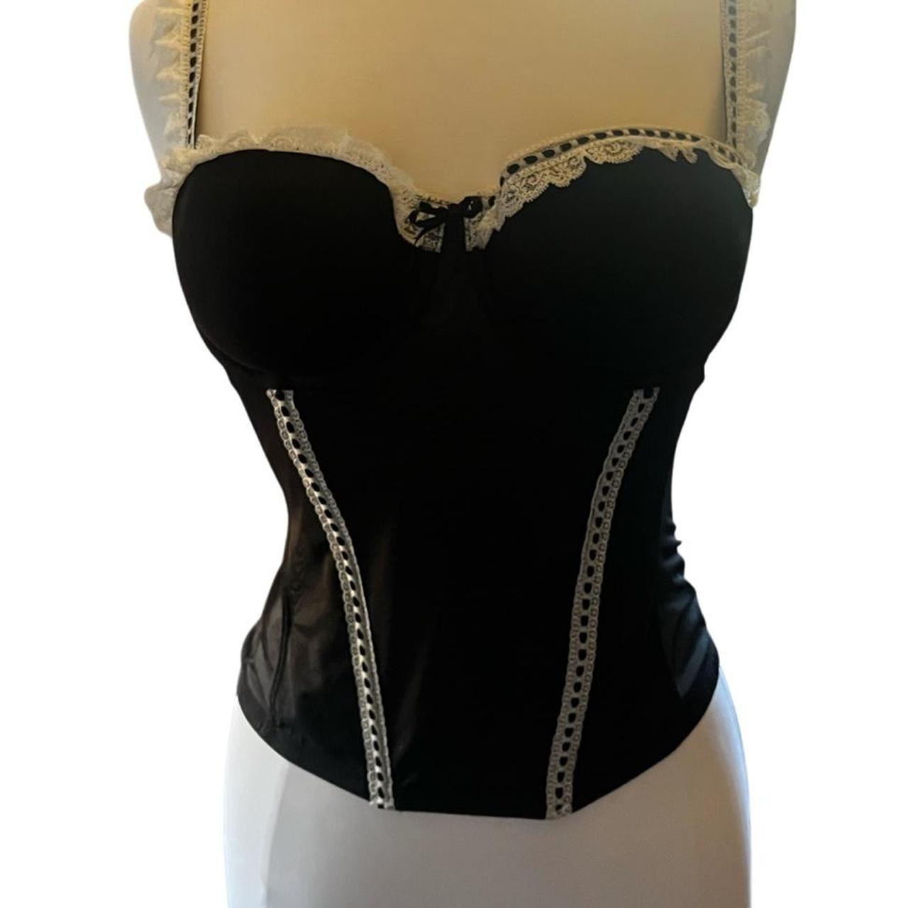 Beautiful Lace Detailed Corset Size: 12 Cup : 12C- D... - Depop