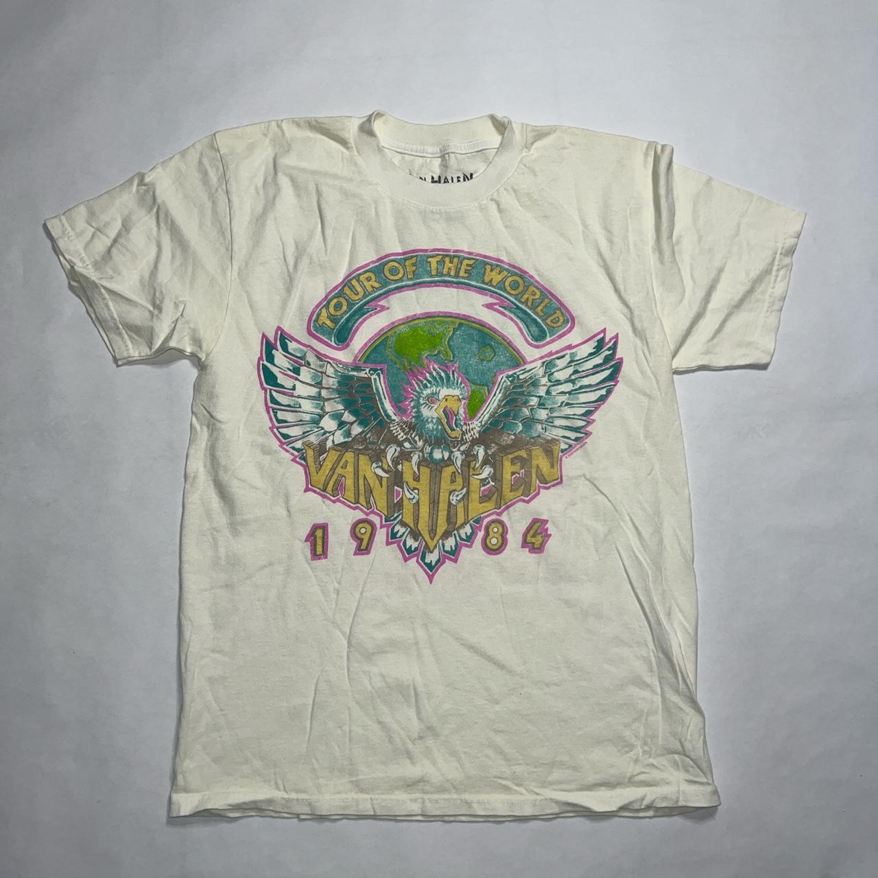 Van Halen Tour Graphic Women Short Sleeve T-Shirt Sz XS - Depop