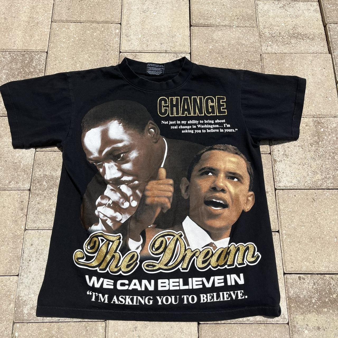 Vintage Obama Martin Luther King Jr The Dream Change... - Depop