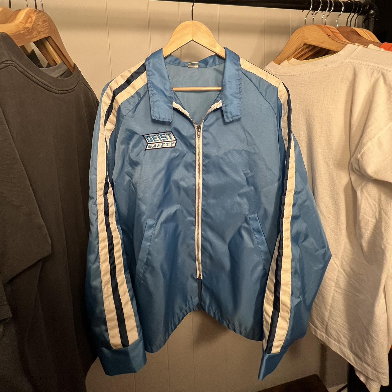 Vintage 1980s Deist Safety Harrington Style Zip Up... - Depop