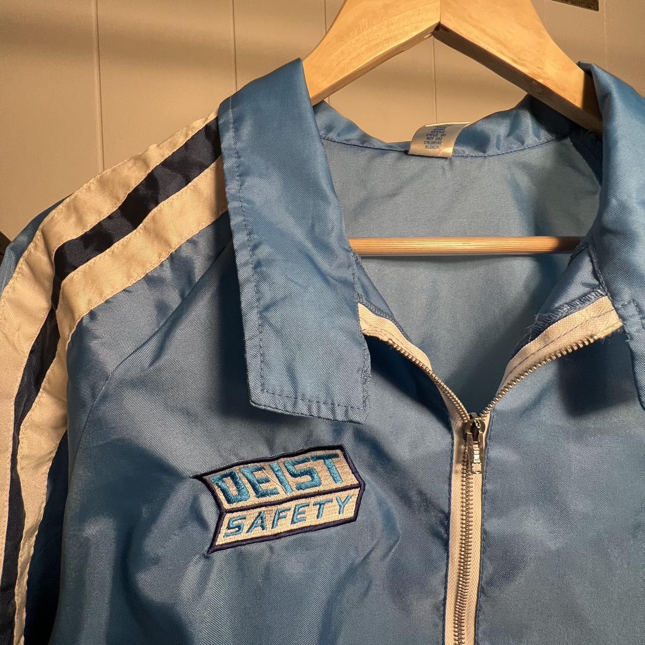 Vintage 1980s Deist Safety Harrington Style Zip Up... - Depop