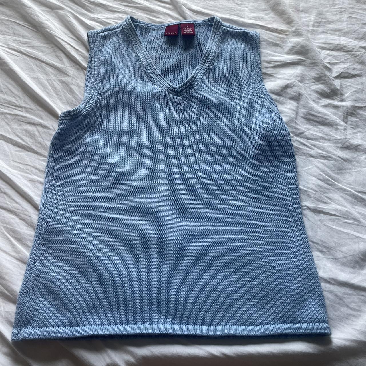 sweater tank/vest medina brand size small! no flaws... - Depop