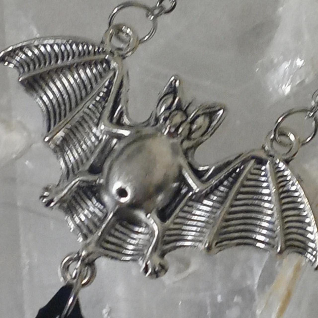 Gothic bat Necklace handmade by me. Bat necklace on... - Depop