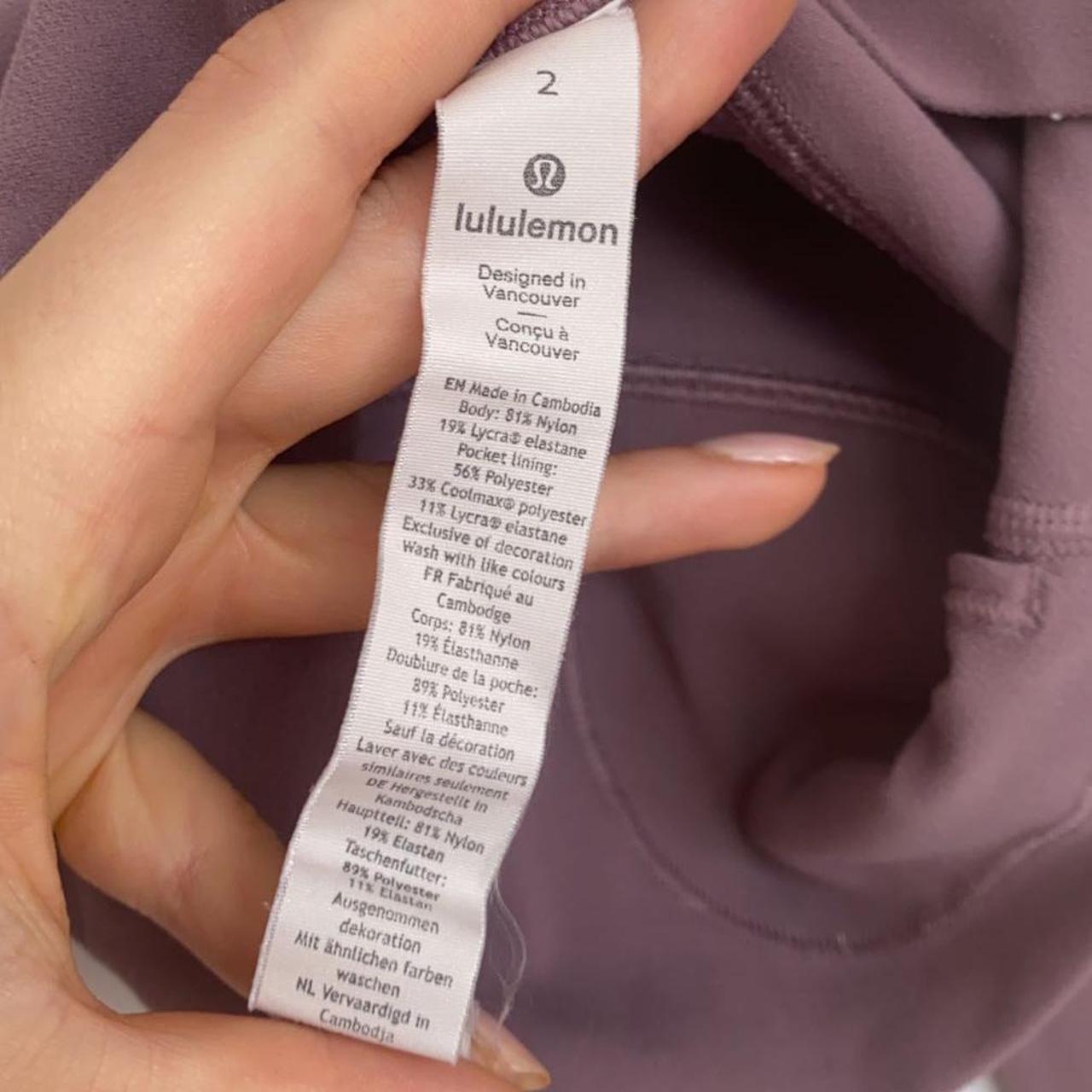 Lululemon purple aligns in size 2 Worn a couple of... - Depop