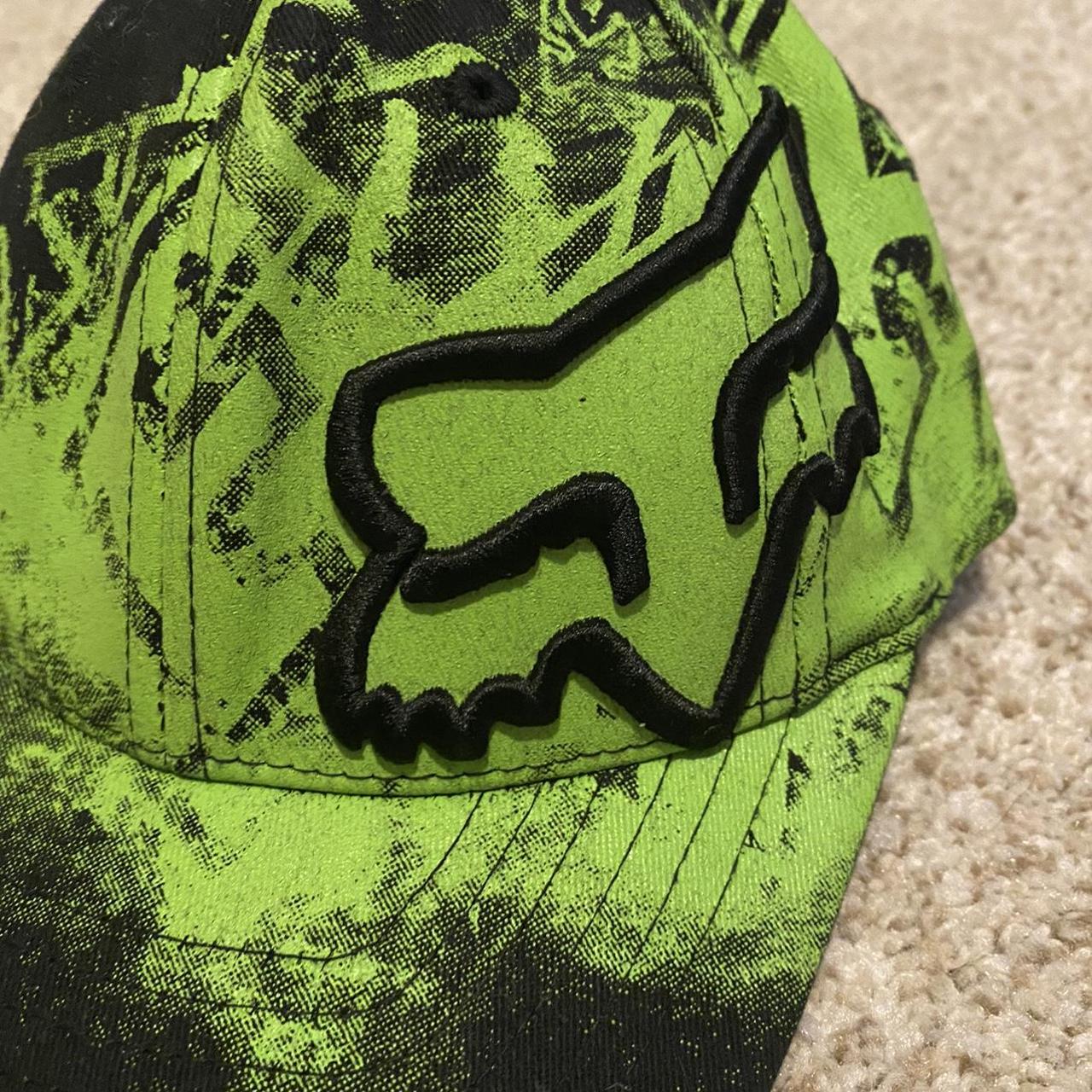 Fox racing hat Y2K grunge motocross mallgoth... - Depop