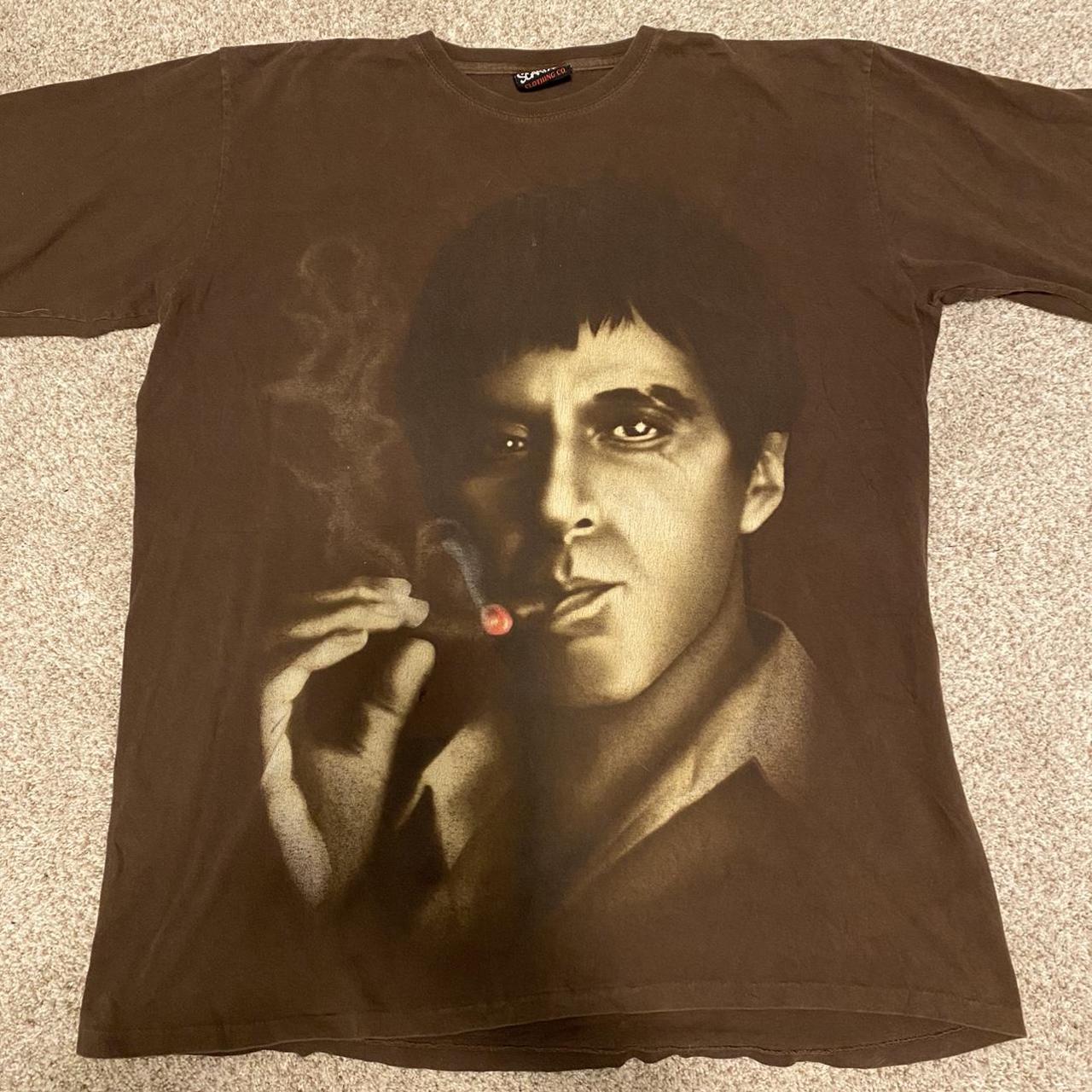 Scarface clothing co t shirt Tony Montana grunge... - Depop