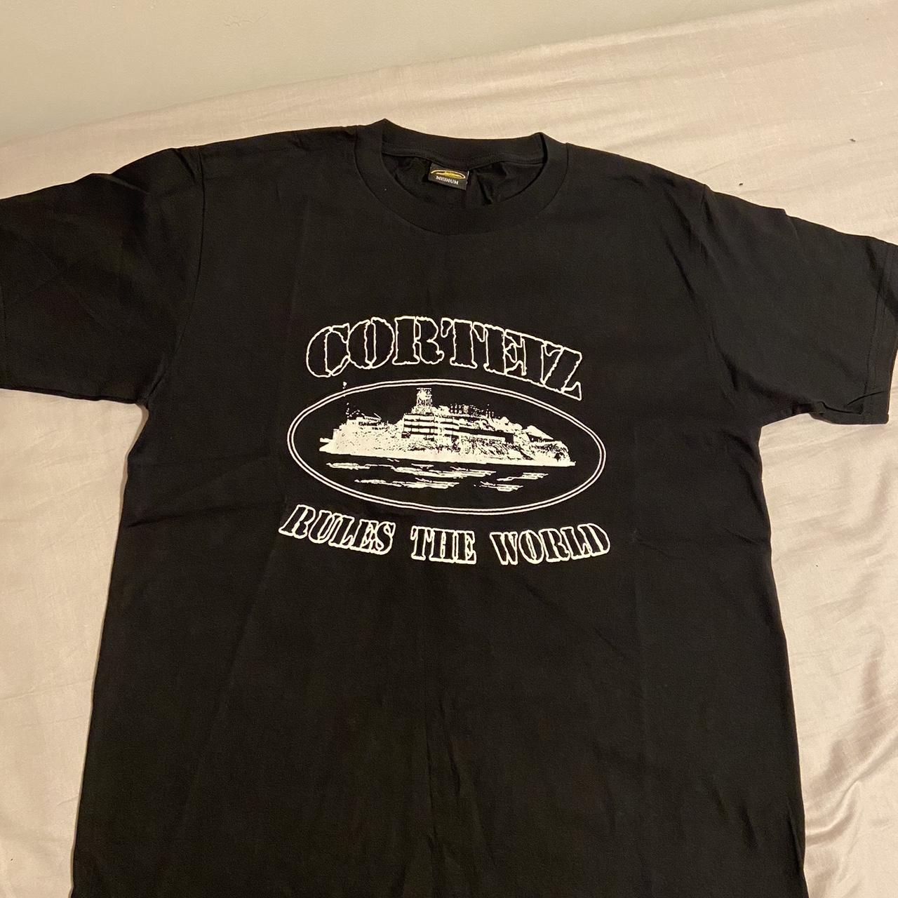 -Black Alcatraz original Corteiz Tee -Authentic... - Depop