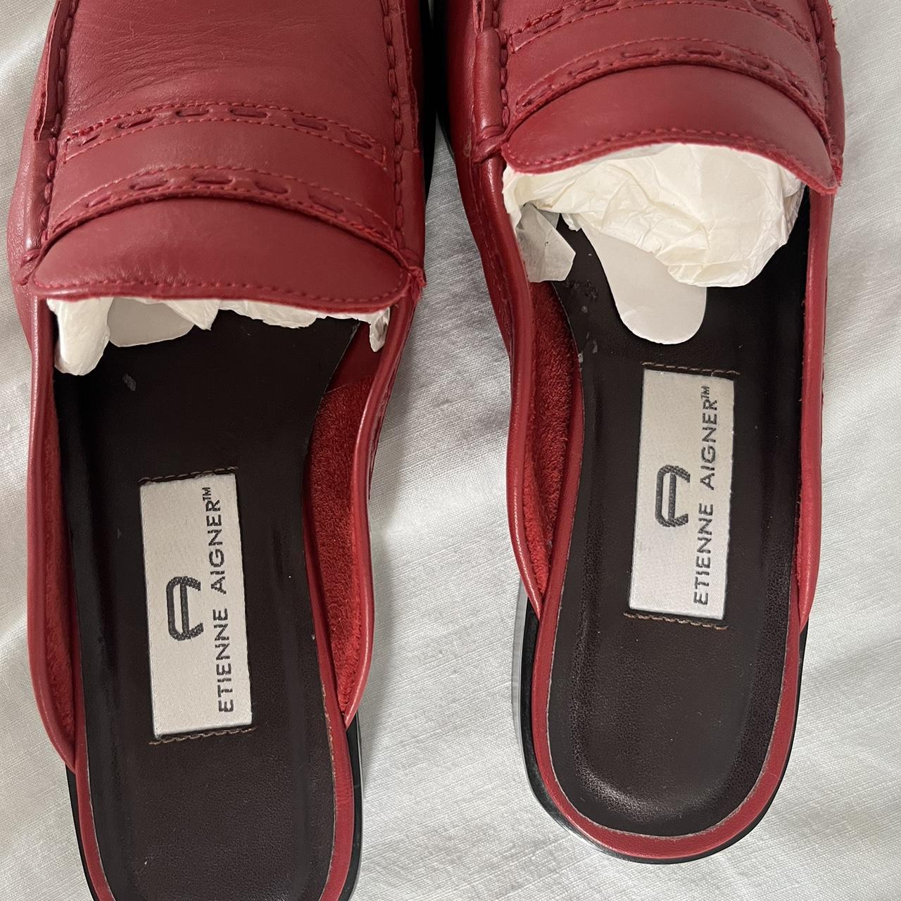 ADORABLE RED SLIP ON LOAFERS. These are so cute and... - Depop