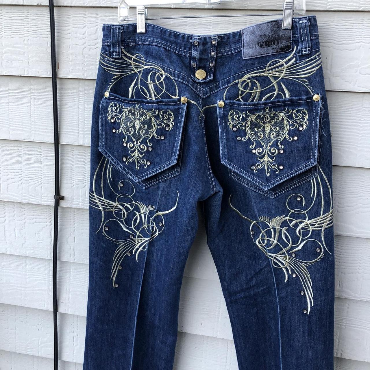 Imperious Jeans Sick jeans with high quality gold... - Depop