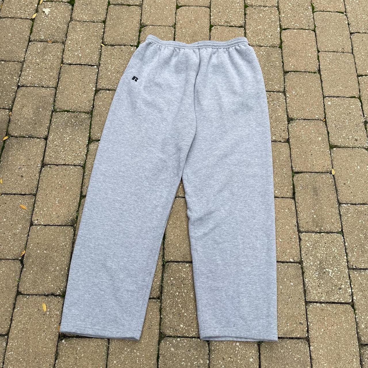 Russell Athletic Cuffless Grey Sweatpants Size... - Depop