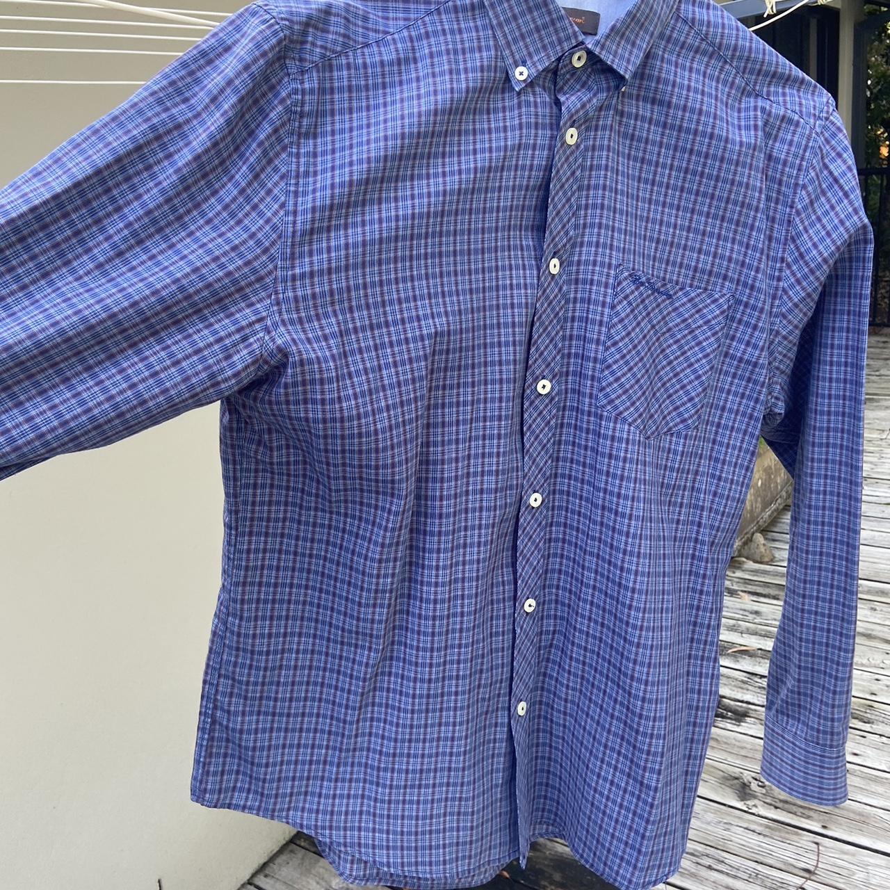 long sleeve vintage ben sherman checkered button up.... - Depop