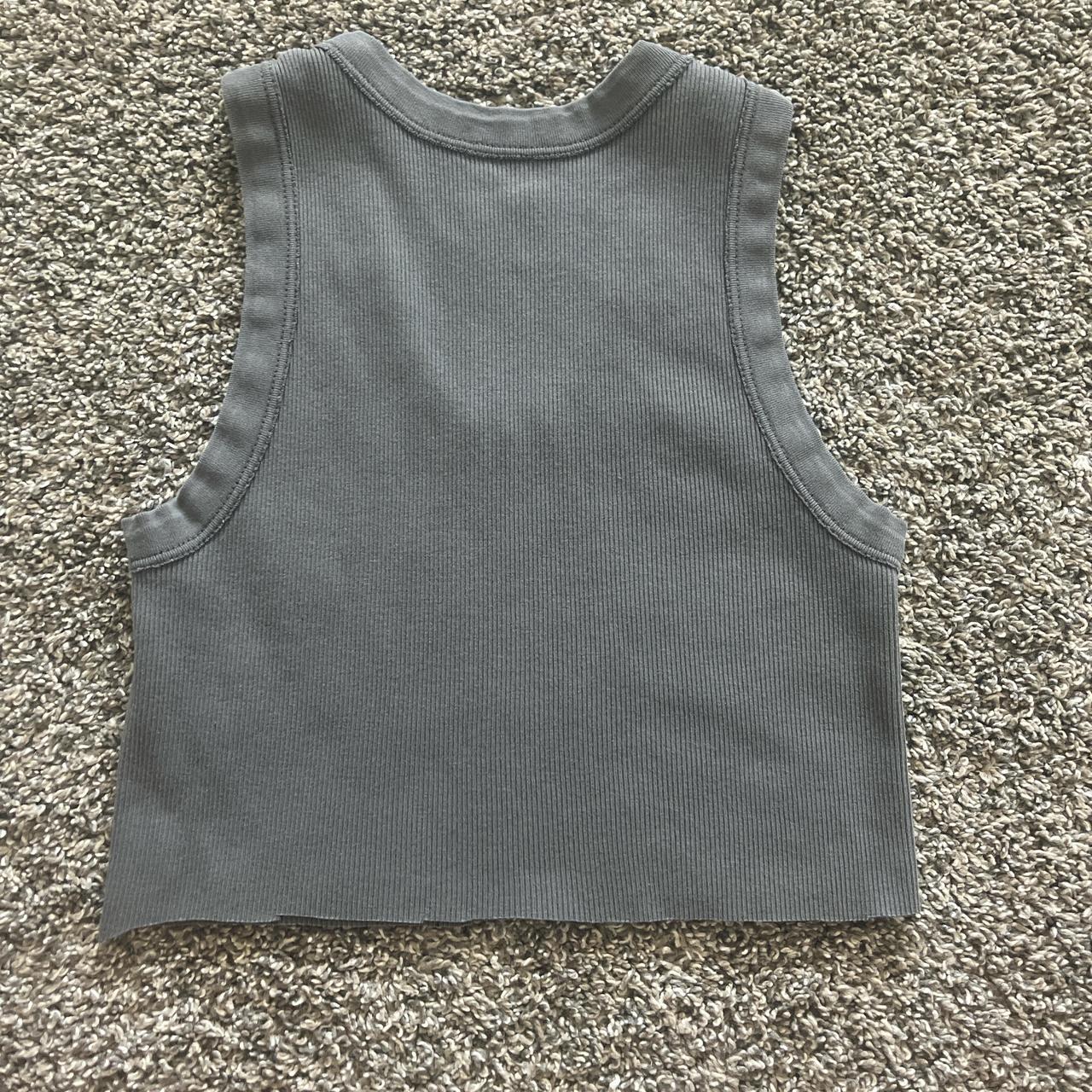 Dark grey brandy tank Worn once One size - Depop