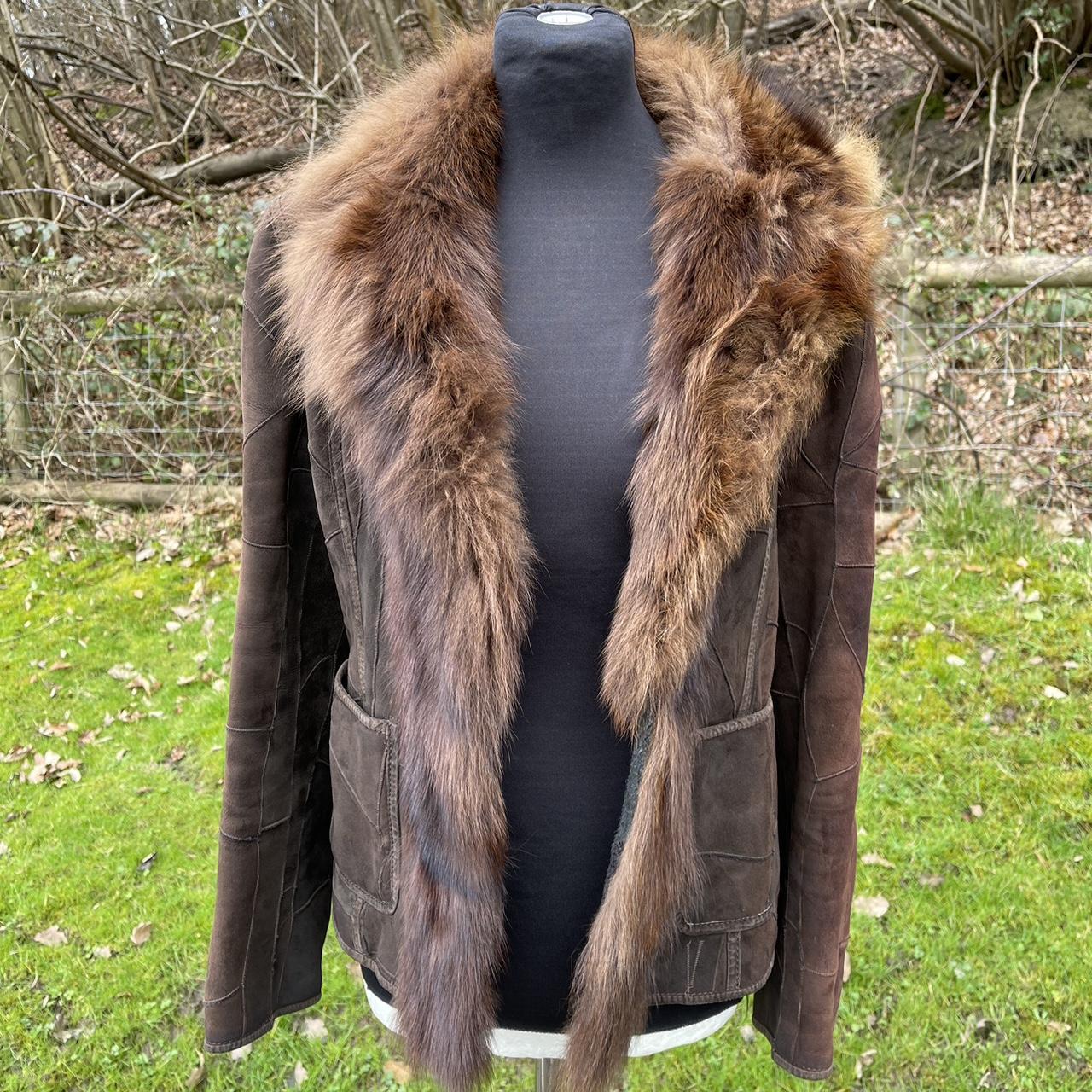 Vintage 90s KRYOS Paris Patchwork Sheepskin... - Depop
