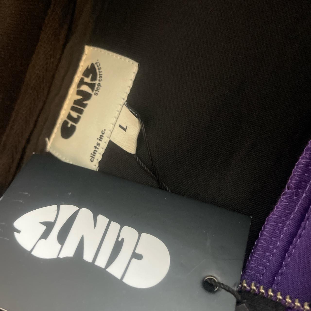 Clint’s Zip Hoodie Black/Purple Brand New w/tags Large - Depop