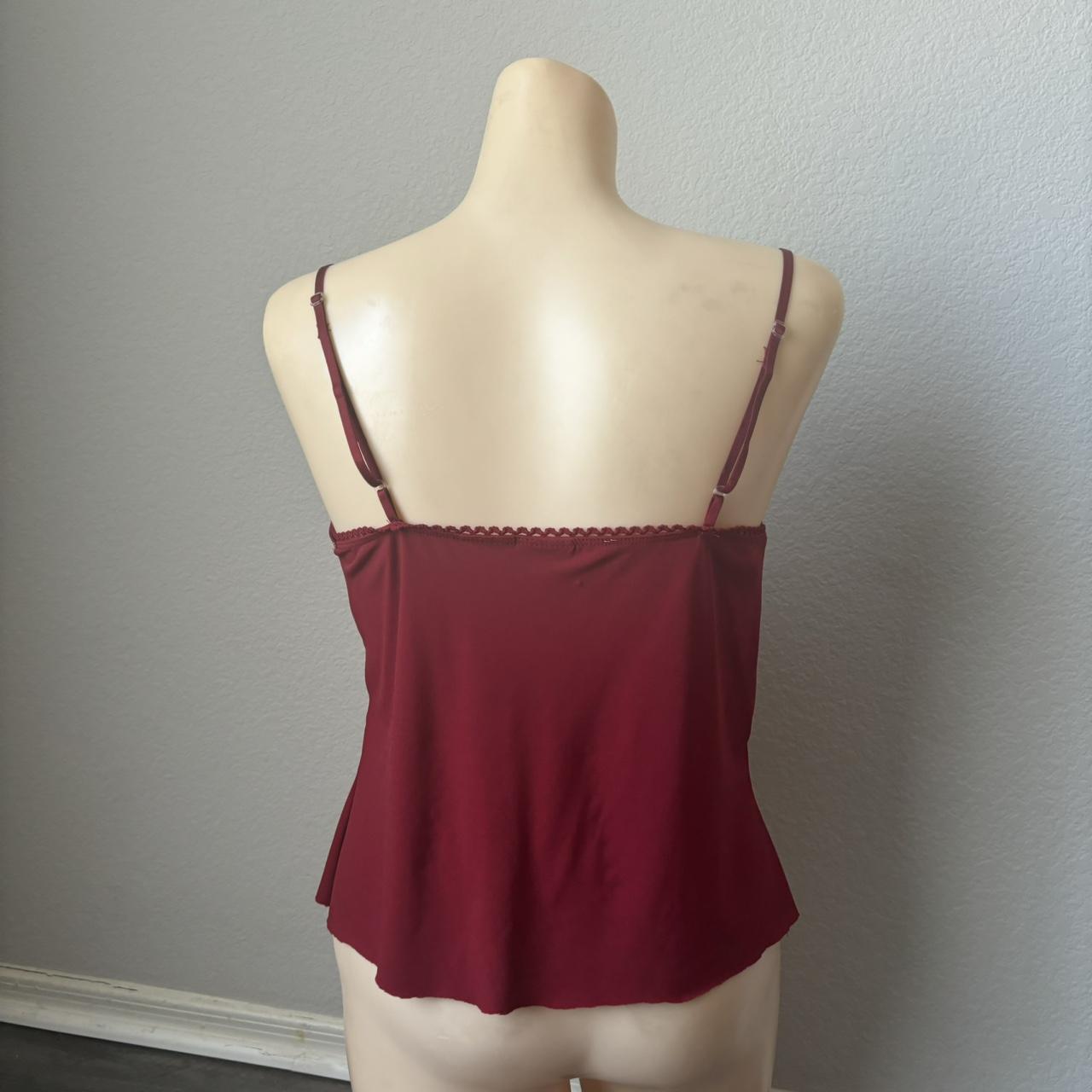 PRICE FIRM ️ Y2K MAROON CAMI BY NO... - Depop