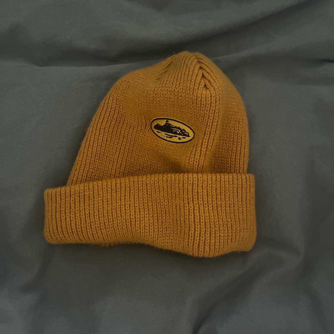 Yellow Corteiz beanie Brand new no tags #corteiz... - Depop