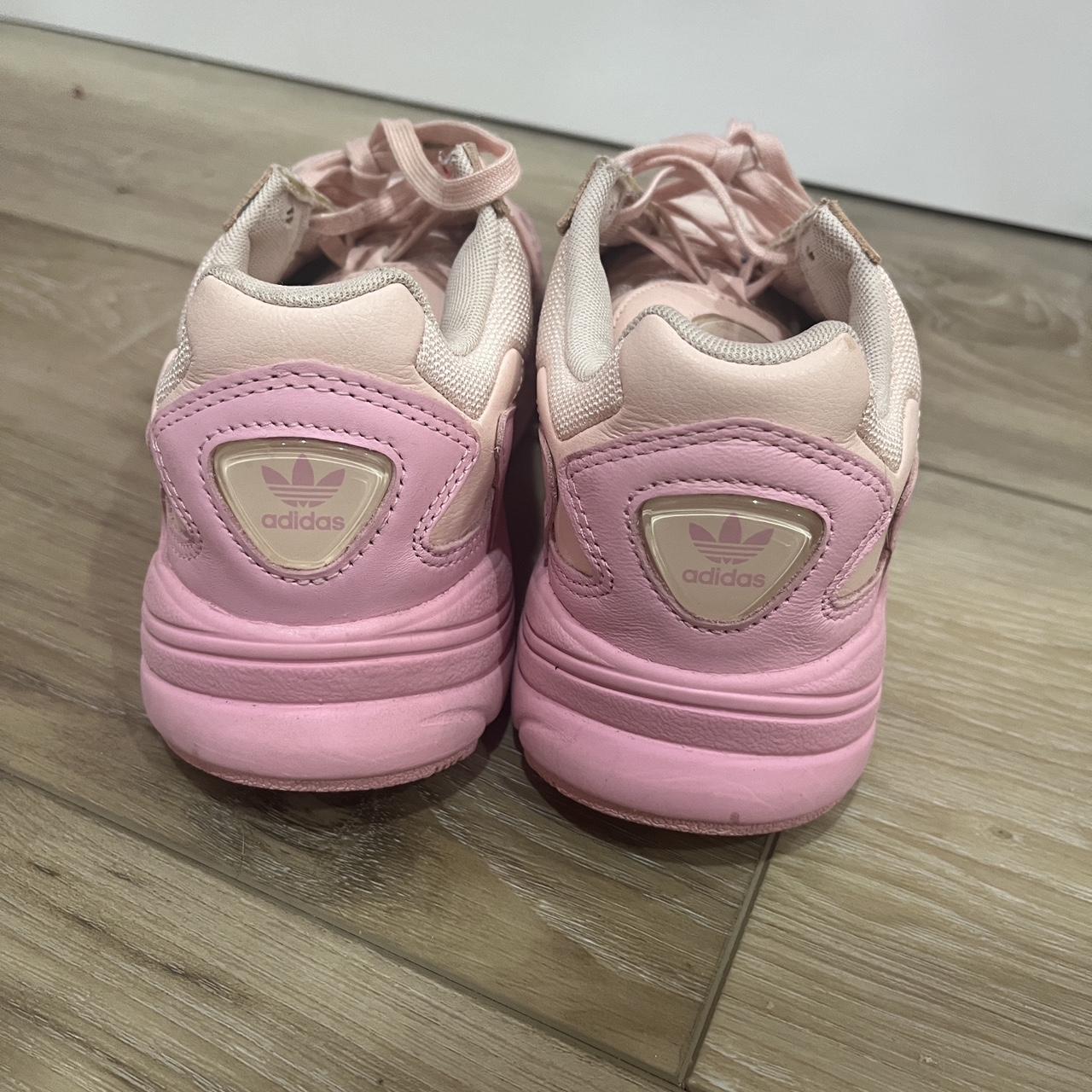 Pink Adidas trainers - Depop