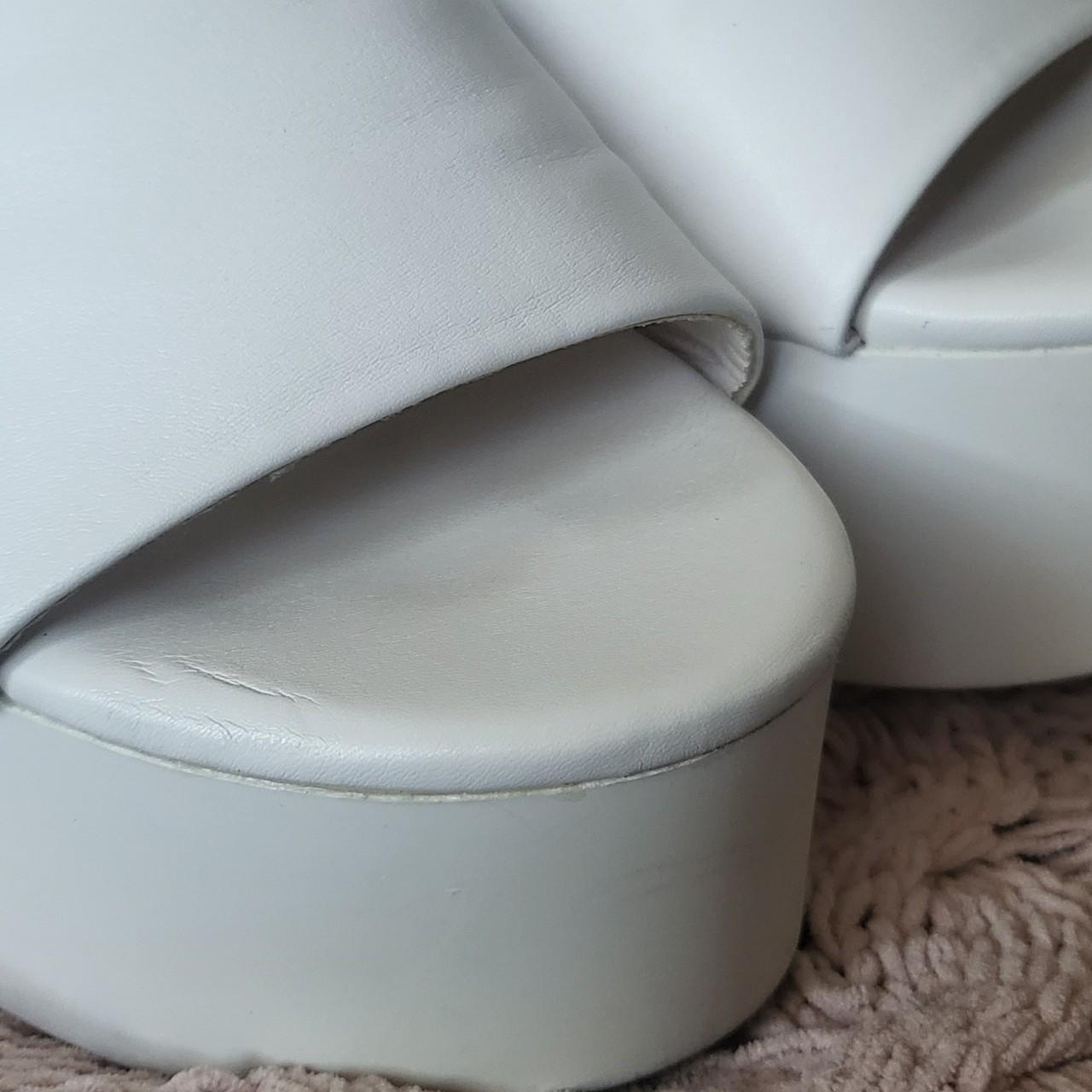 Forever 21 Platform Sandals - White Size: 9 Love... - Depop