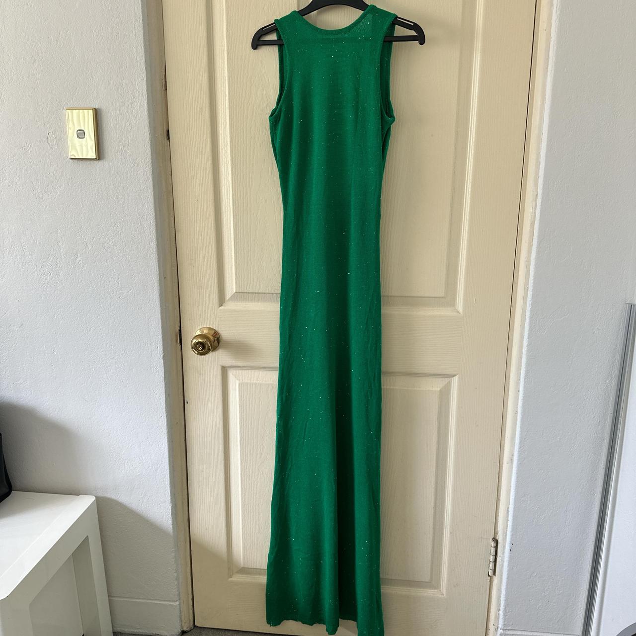 Runaway the label ADRIANA MAXI DRESS - GREEN Worn... - Depop