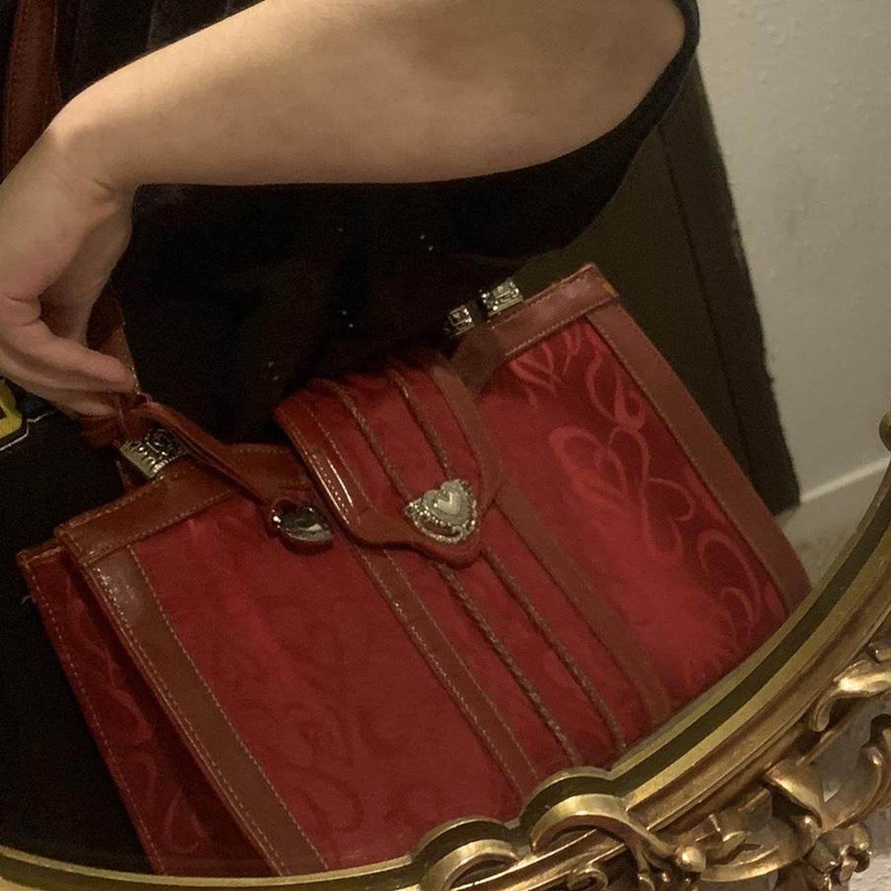Vintage Brighton red heart handbag excellent condition - Depop