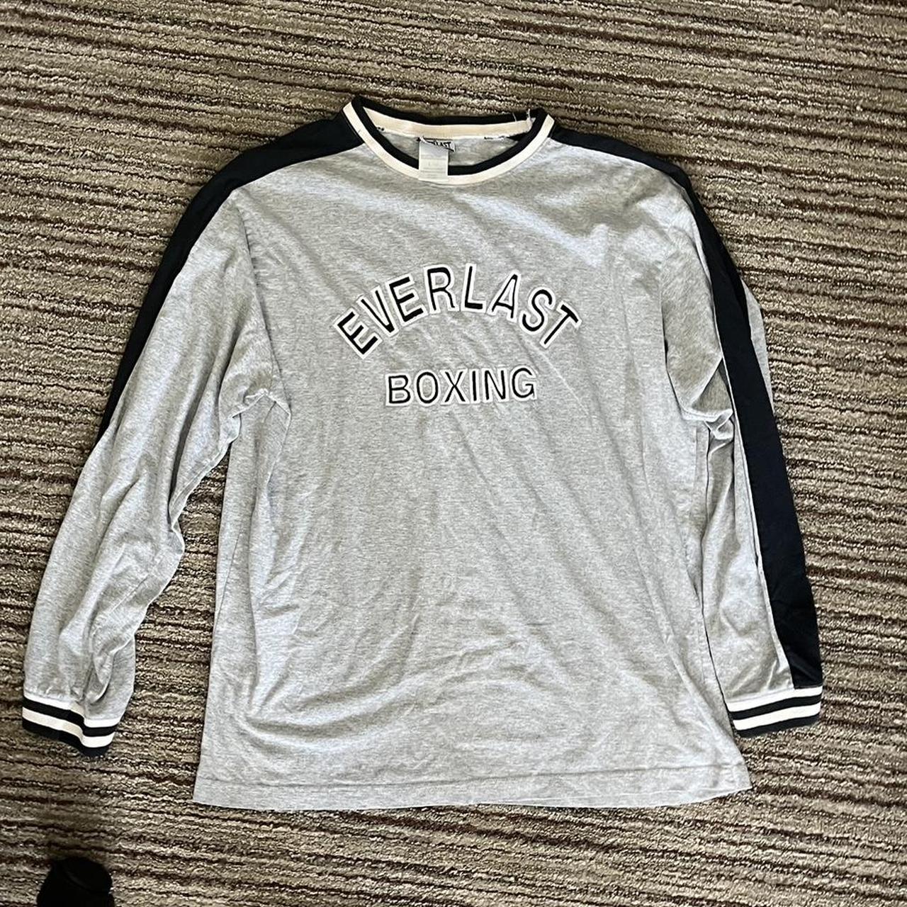 everlast boxing long-sleeve tshirt. size... - Depop