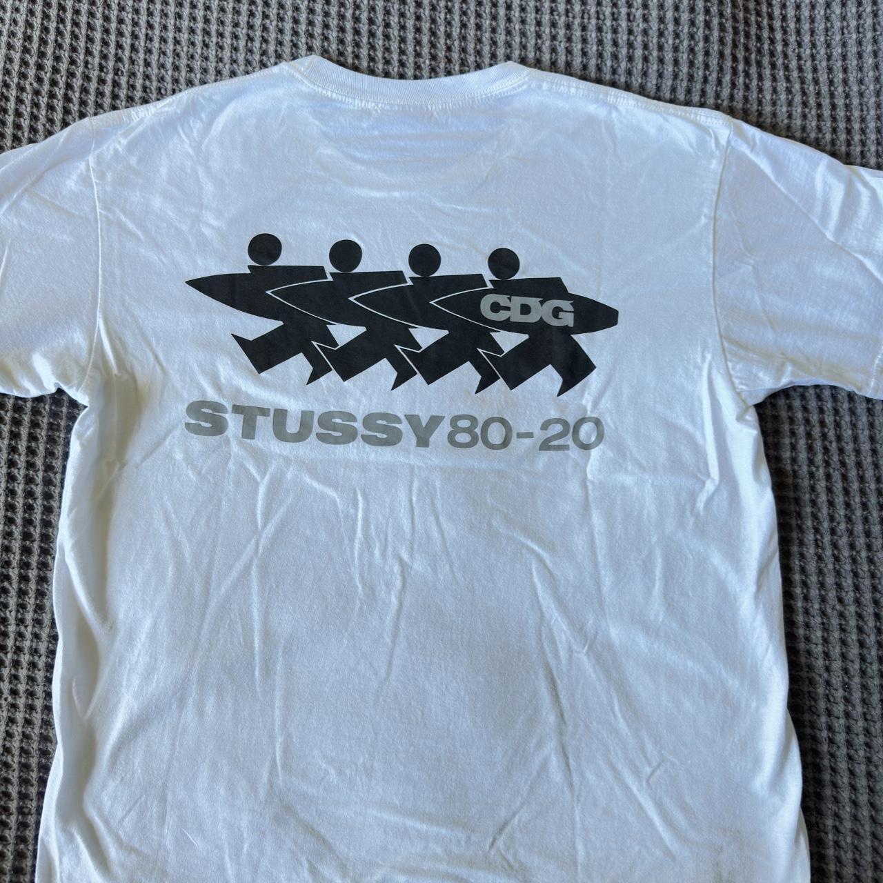 Stussy x CDG tee Size XL but fits more like a large | Depop