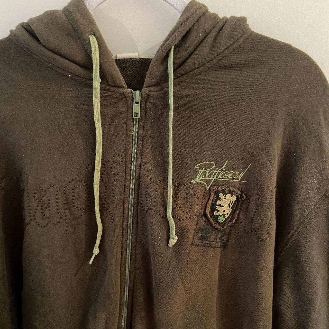 00’s oversized zip up hoodie Labelled XXL, runs... - Depop