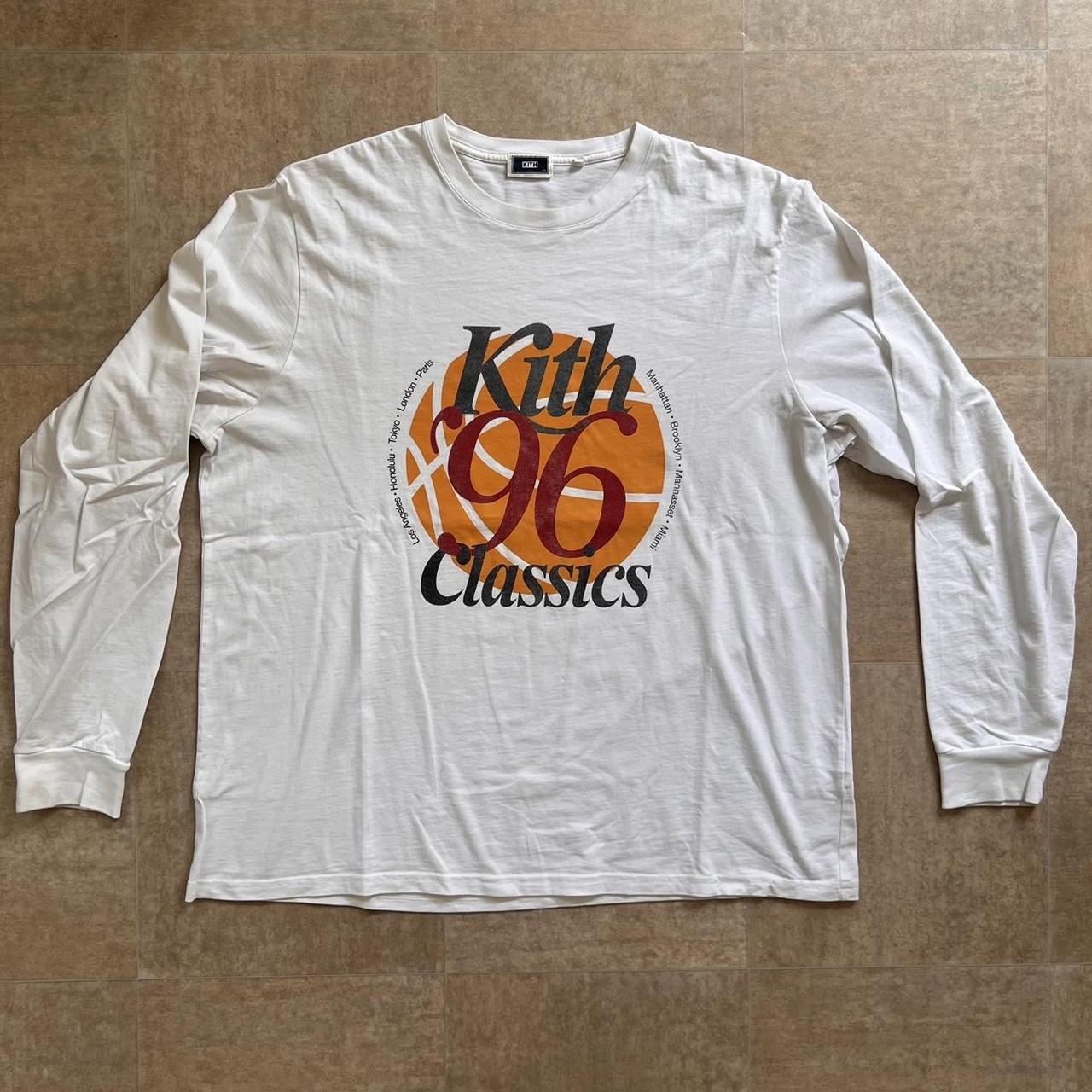 KITH 96 Classics Long sleeve White T-shirt - bought... - Depop