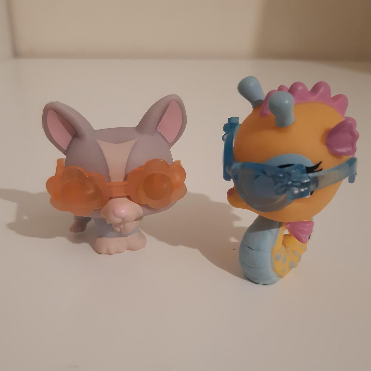 Littlest pet shop corgi and seahorse set (1486,... - Depop