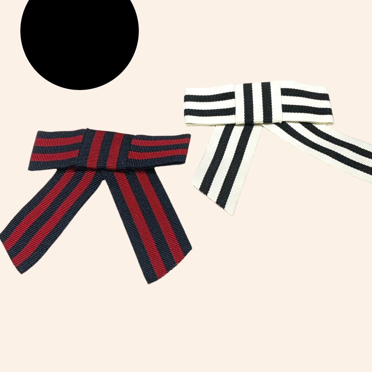 Set of two (2) striped ribbon pins. Excellent... - Depop
