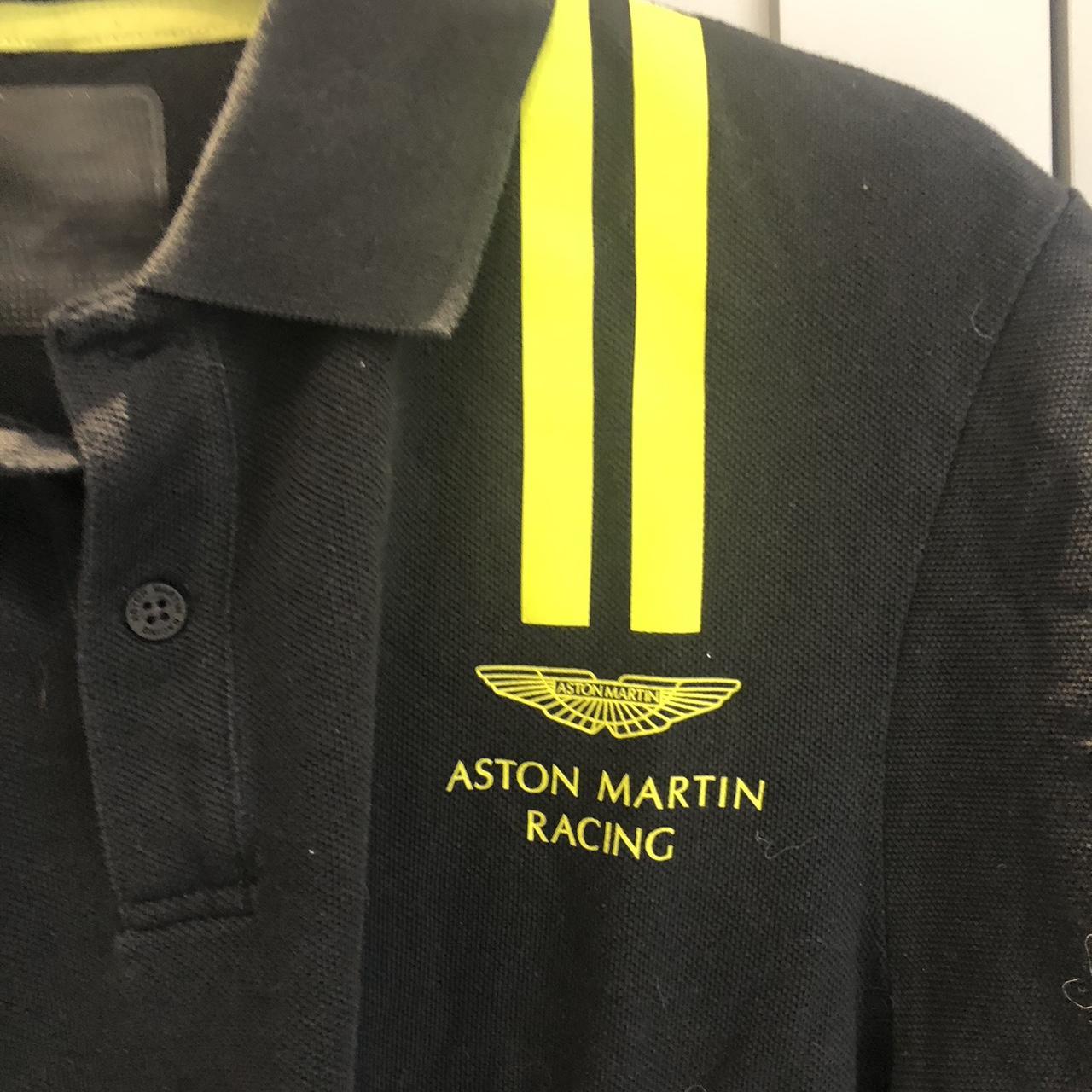 Hackett Men's Yellow and Black T-shirt | Depop