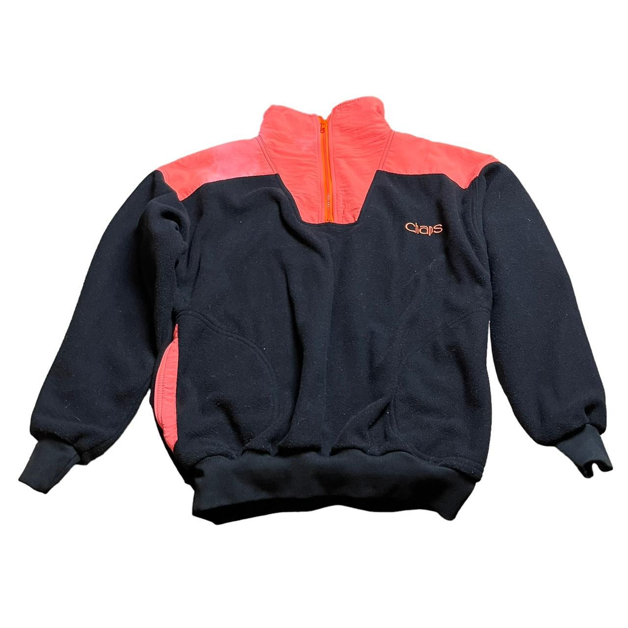 Vintage Chaps Retro Fleece Pullover Jacket Sun... - Depop