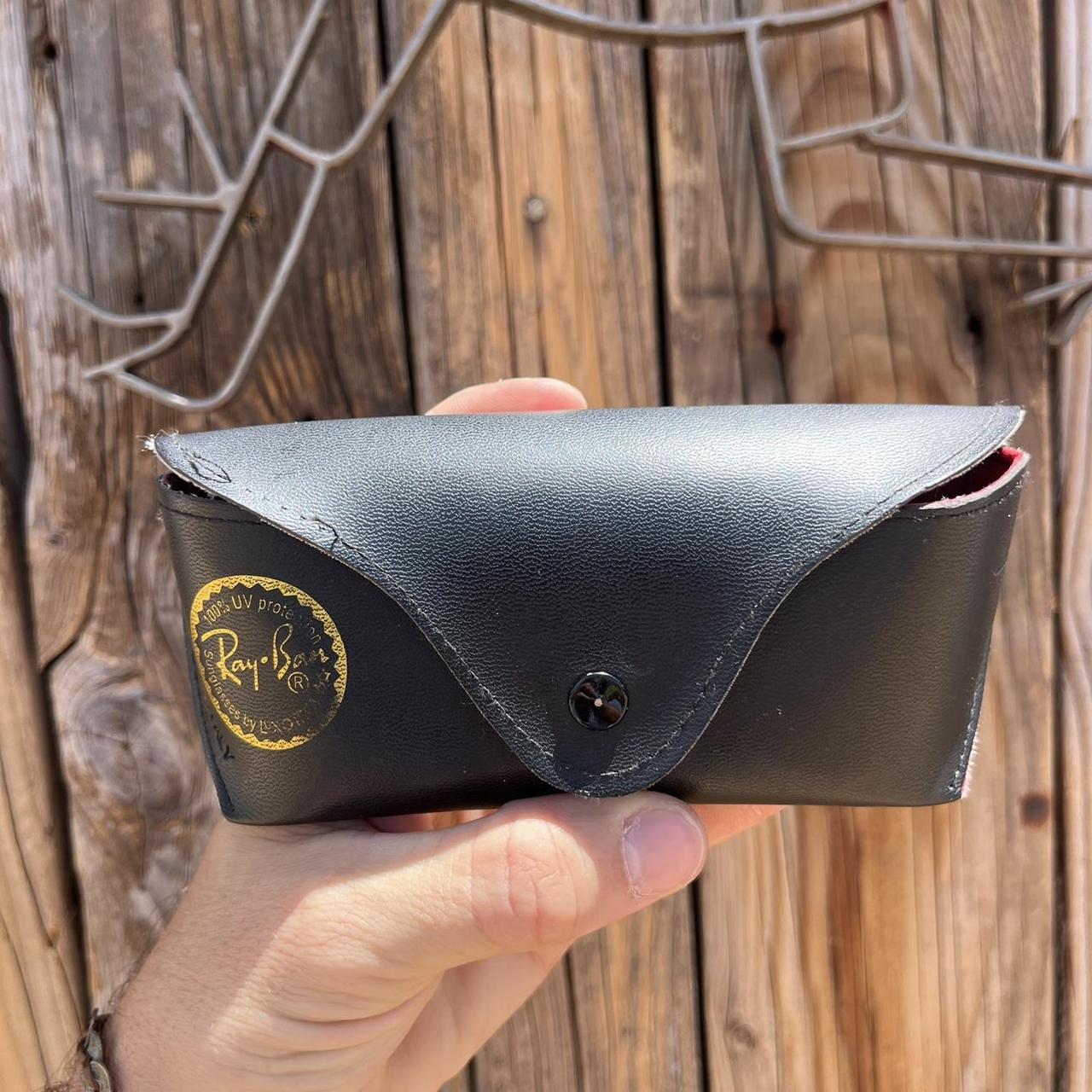 Vintage Ray Ban Leather Sun Glasses Case Some Depop