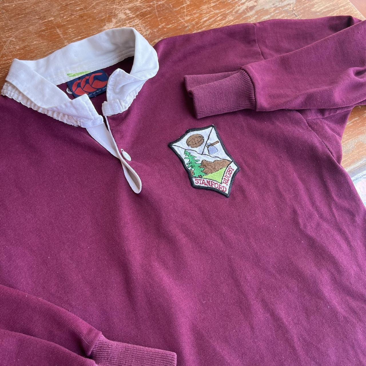 Vintage Stanford University Rugby Shirt Please... - Depop